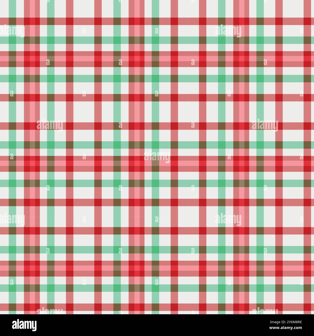 Christmas Plaid Tartan Gingham seamless pattern in red , green and ...