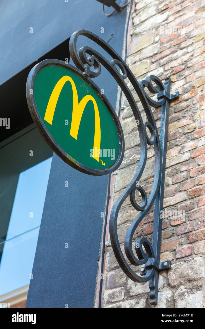 Mc Donald's sign Stock Photo - Alamy