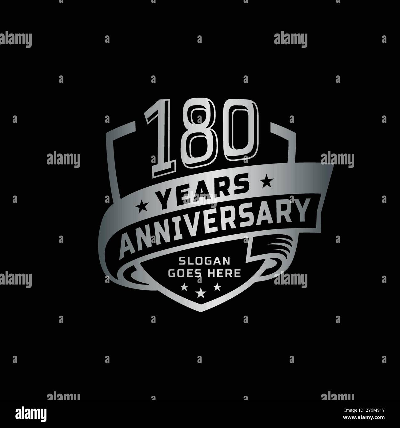 180 years anniversary celebration design template. 180th anniversary ...