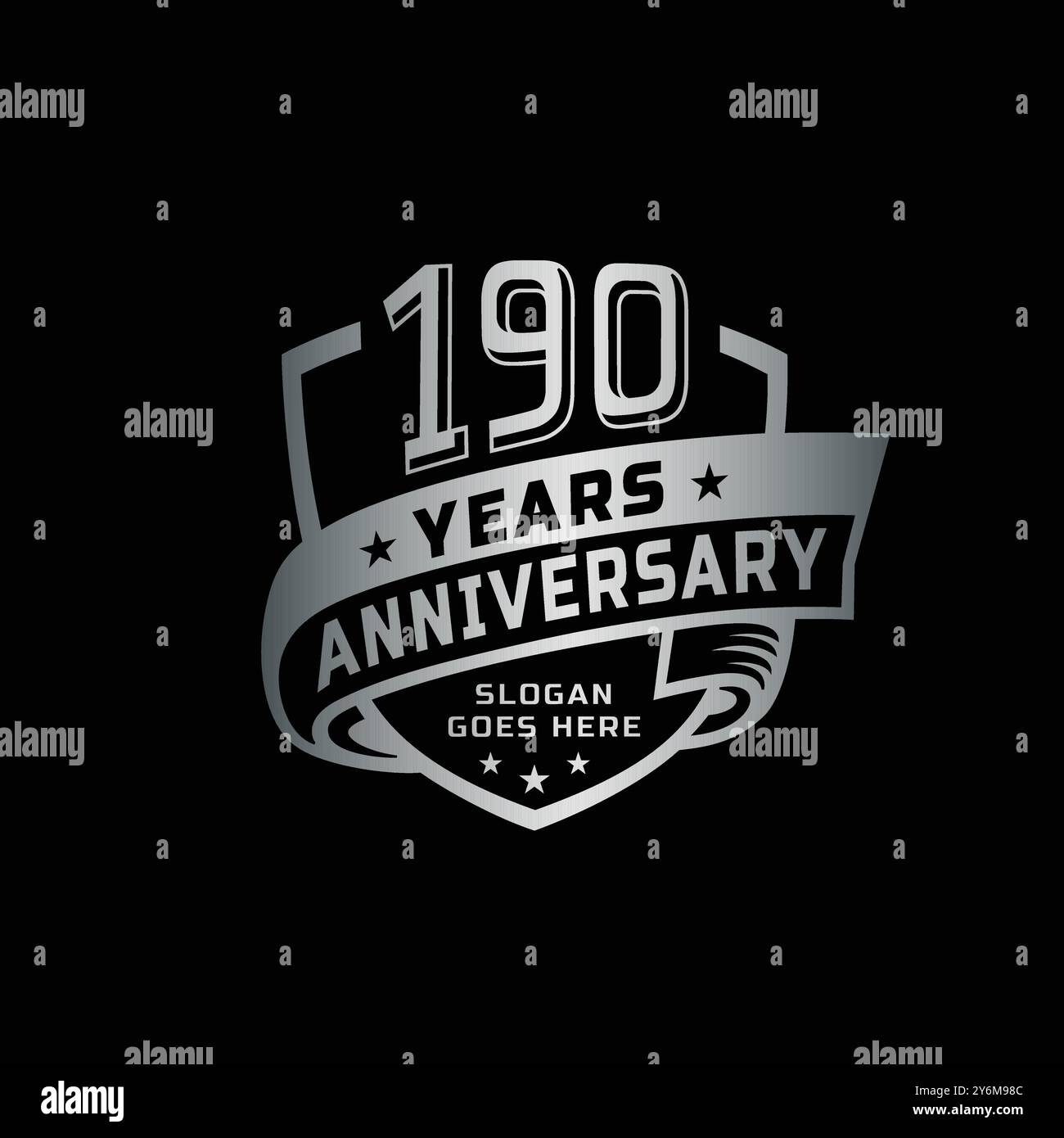 190 years logo Stock Vector Images - Alamy