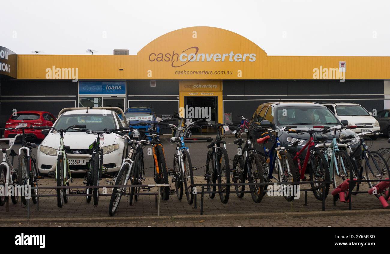 Exterior view of Cash Converters store with bike rack in foreground in ...