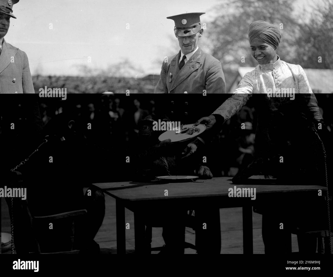 Pets Corner at the Zoo. "Sabu", the elephant boy of film fame, arrives ...