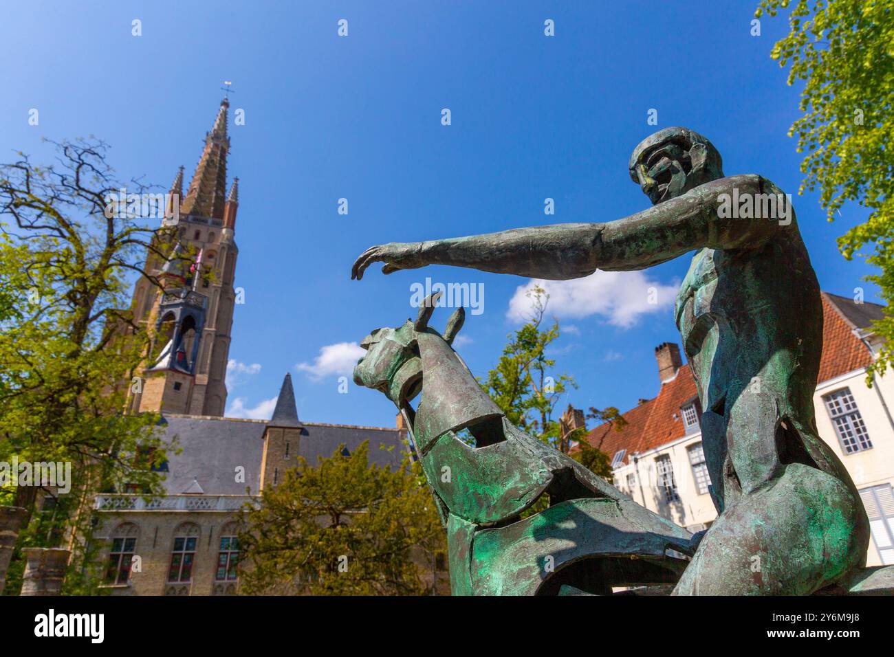 Europe, Belgium, Bruges. One of the Four Horsemen of the Apocalypse by ...