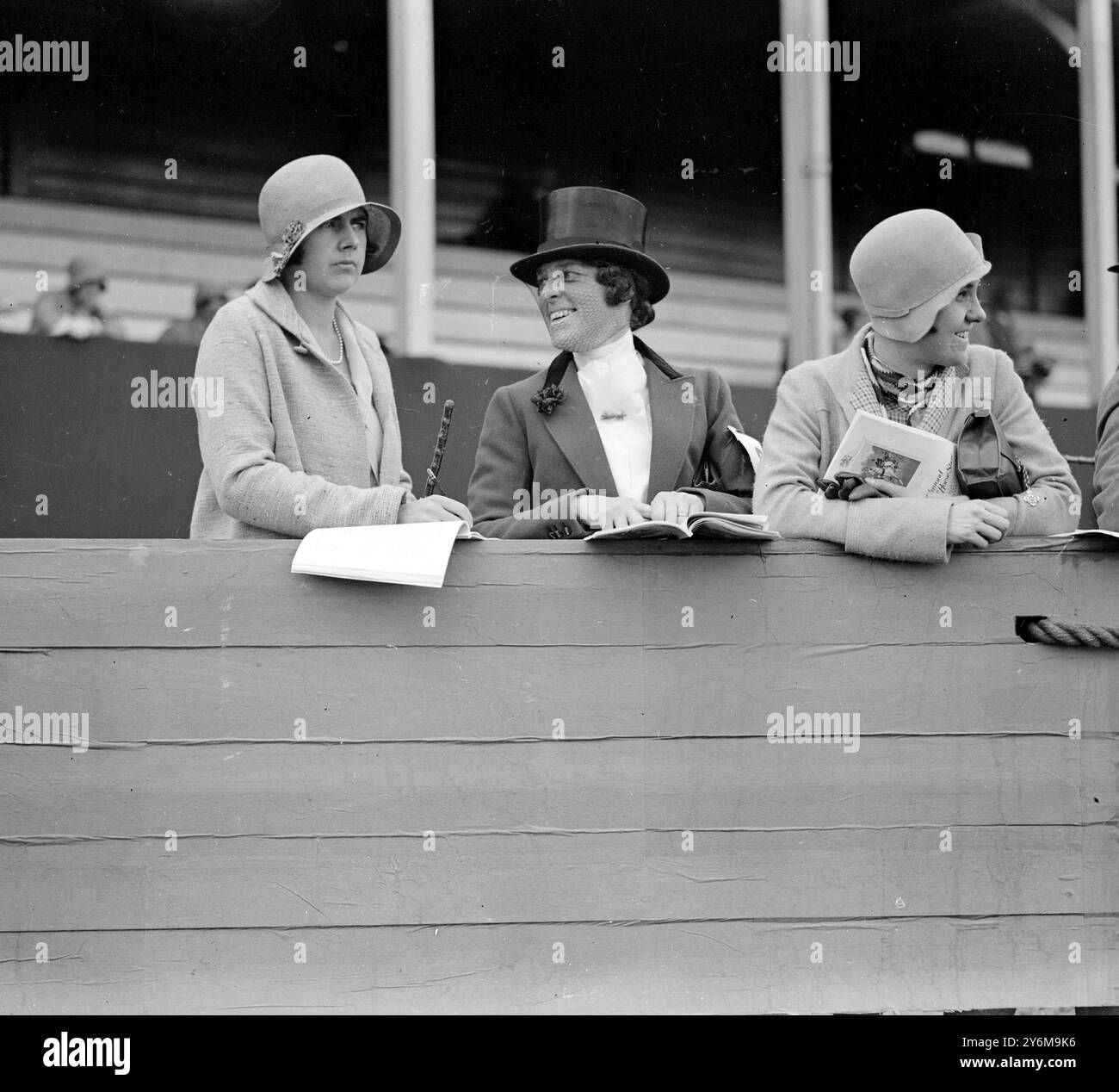 Richmond Horse Show. Miss Rutherford, Mrs D.E. Walker and Honourable ...