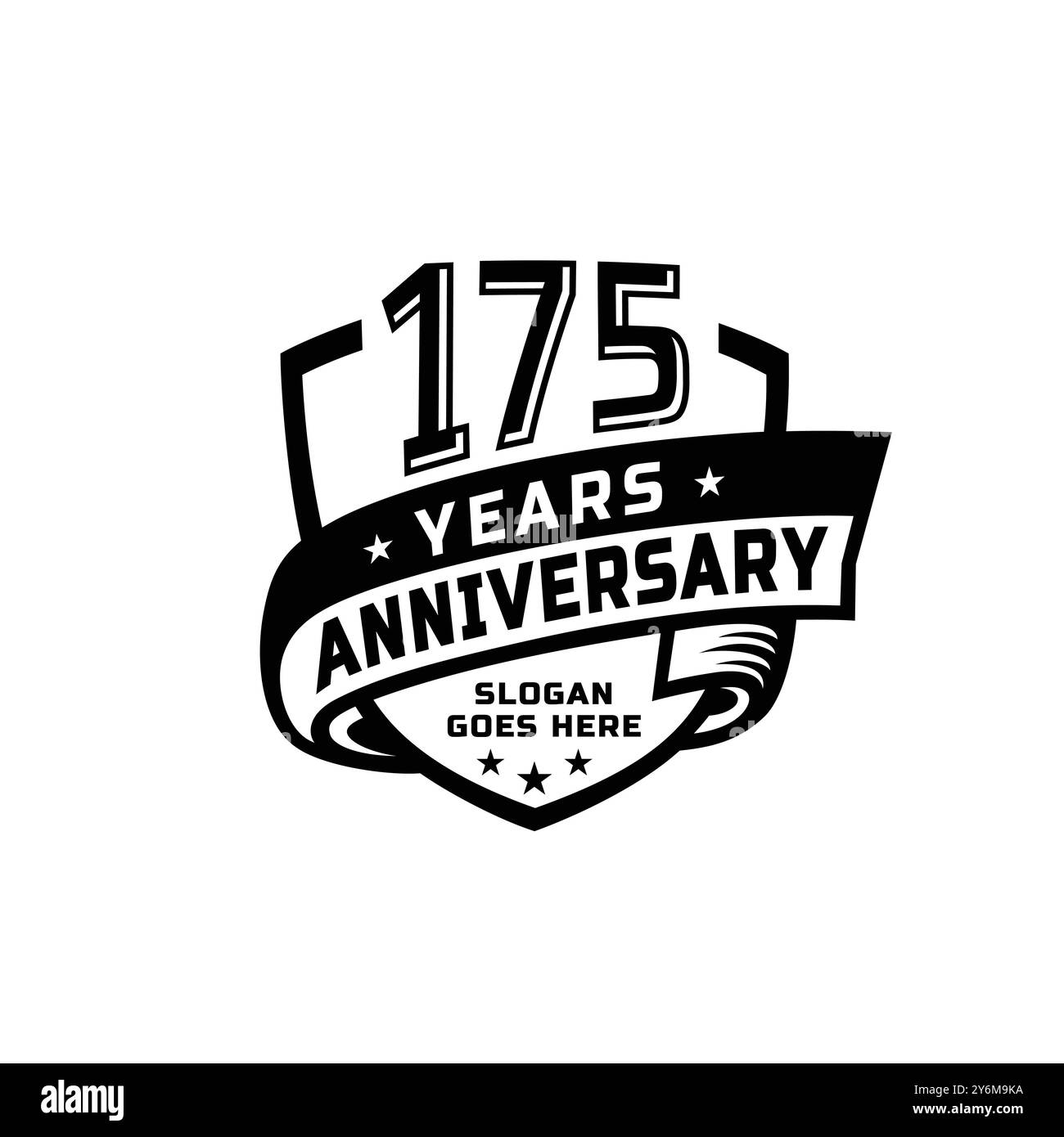 175 years anniversary celebration design template. 175th anniversary ...
