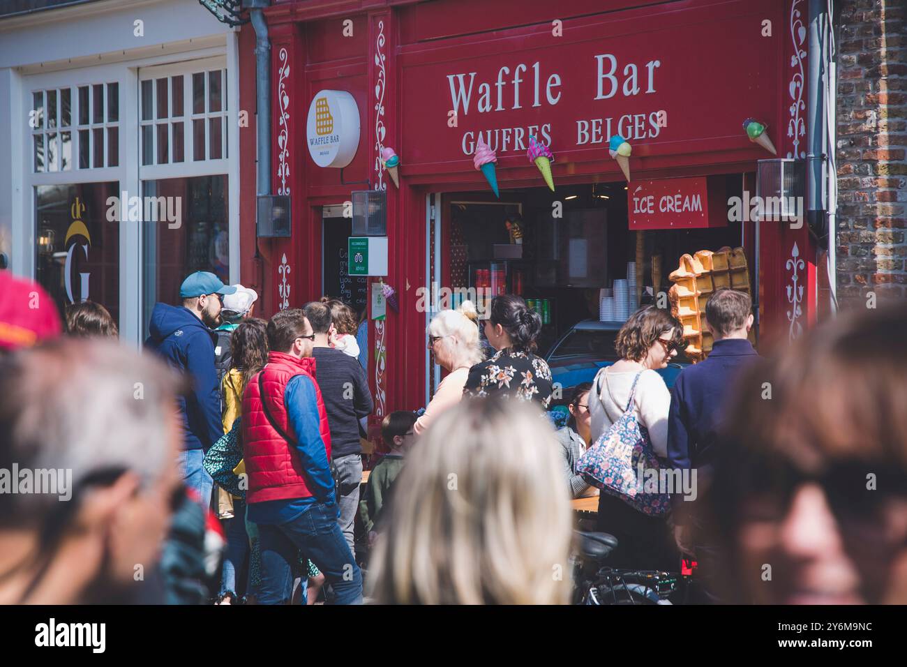 Belgian waffles bruges hi-res stock photography and images - Alamy
