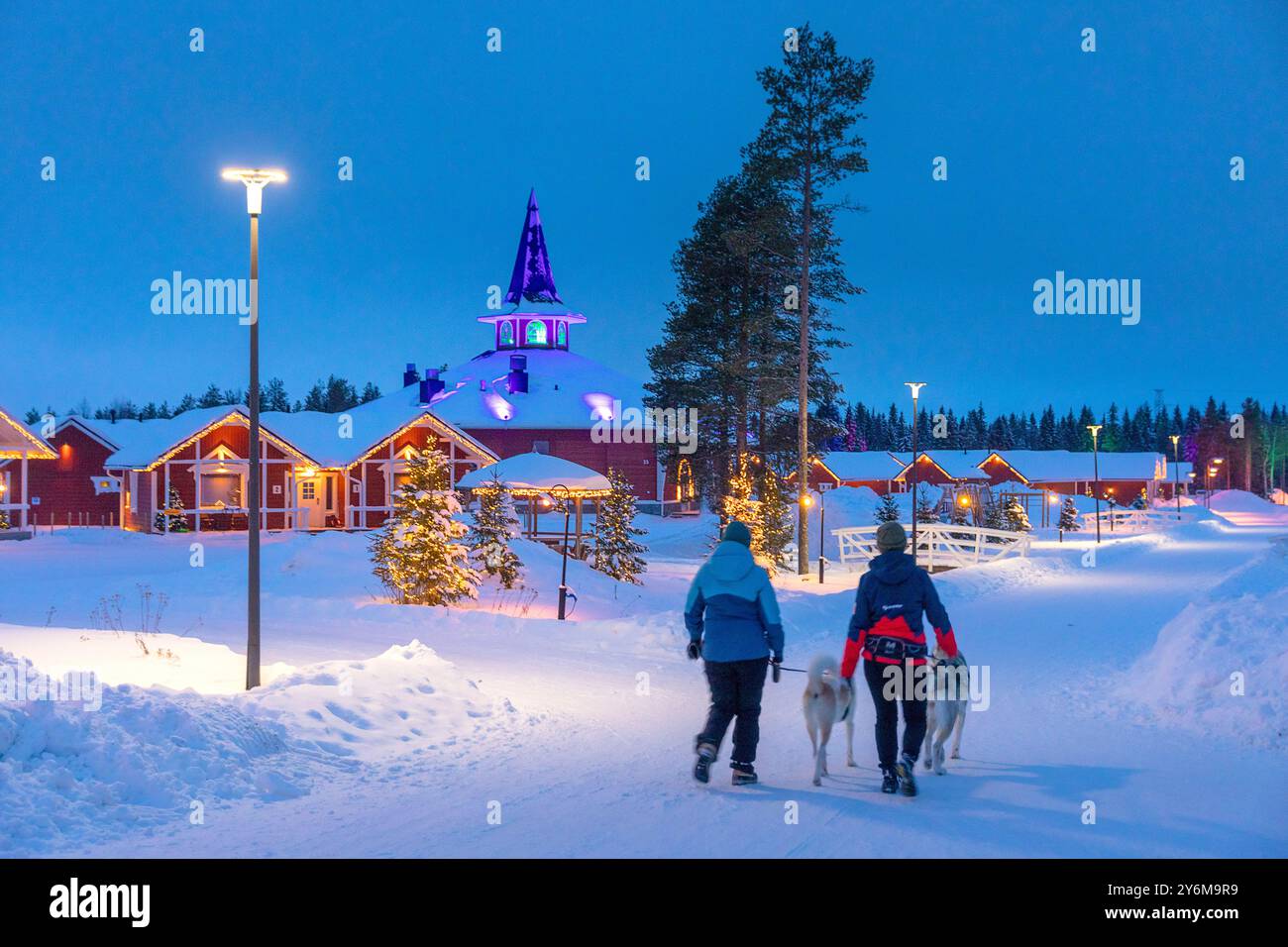Finland, Lapland, Rovaniemi, Santa Claus village Stock Photo - Alamy