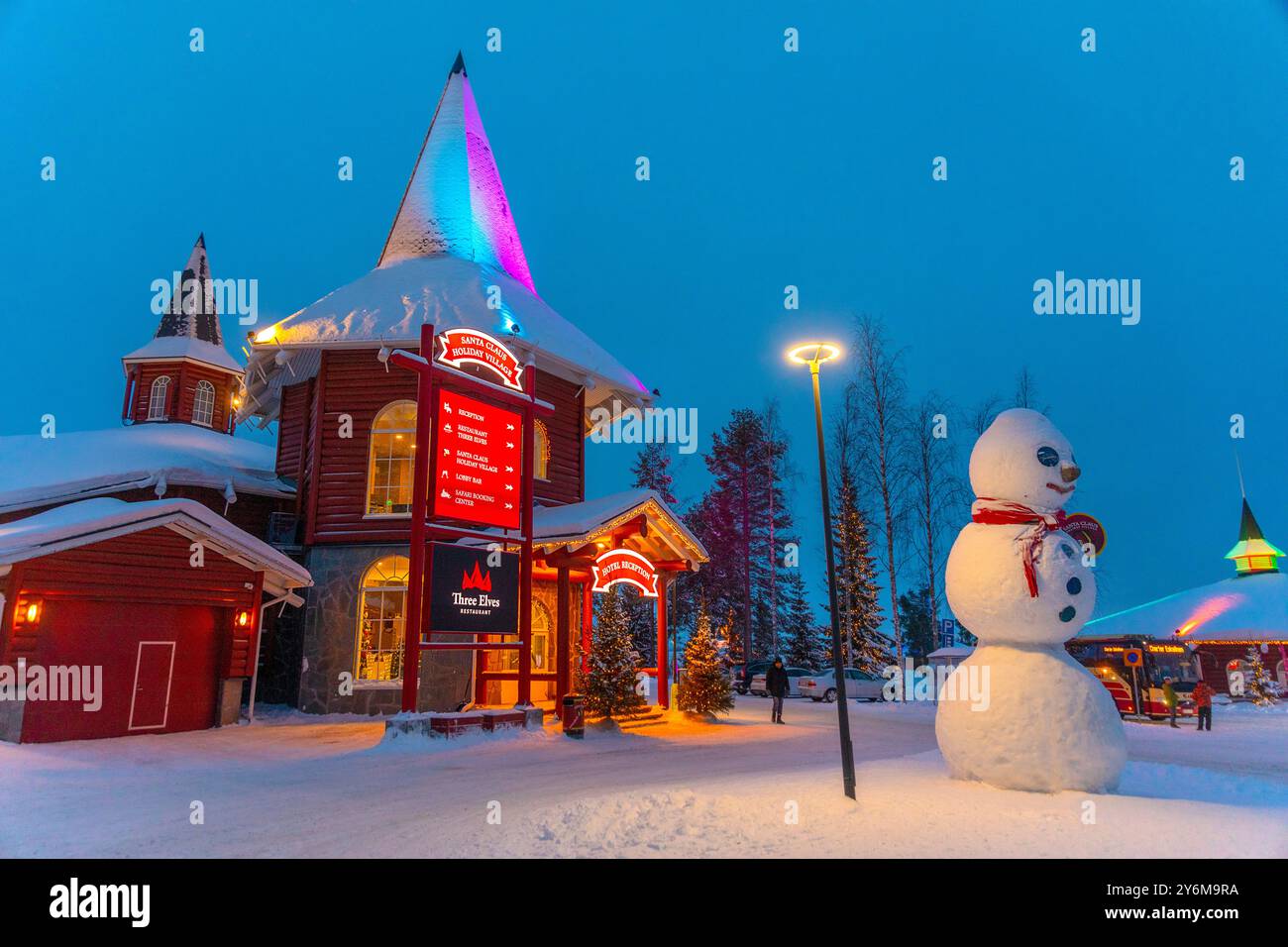 Finland, Lapland, Rovaniemi, Santa Claus village Stock Photo - Alamy