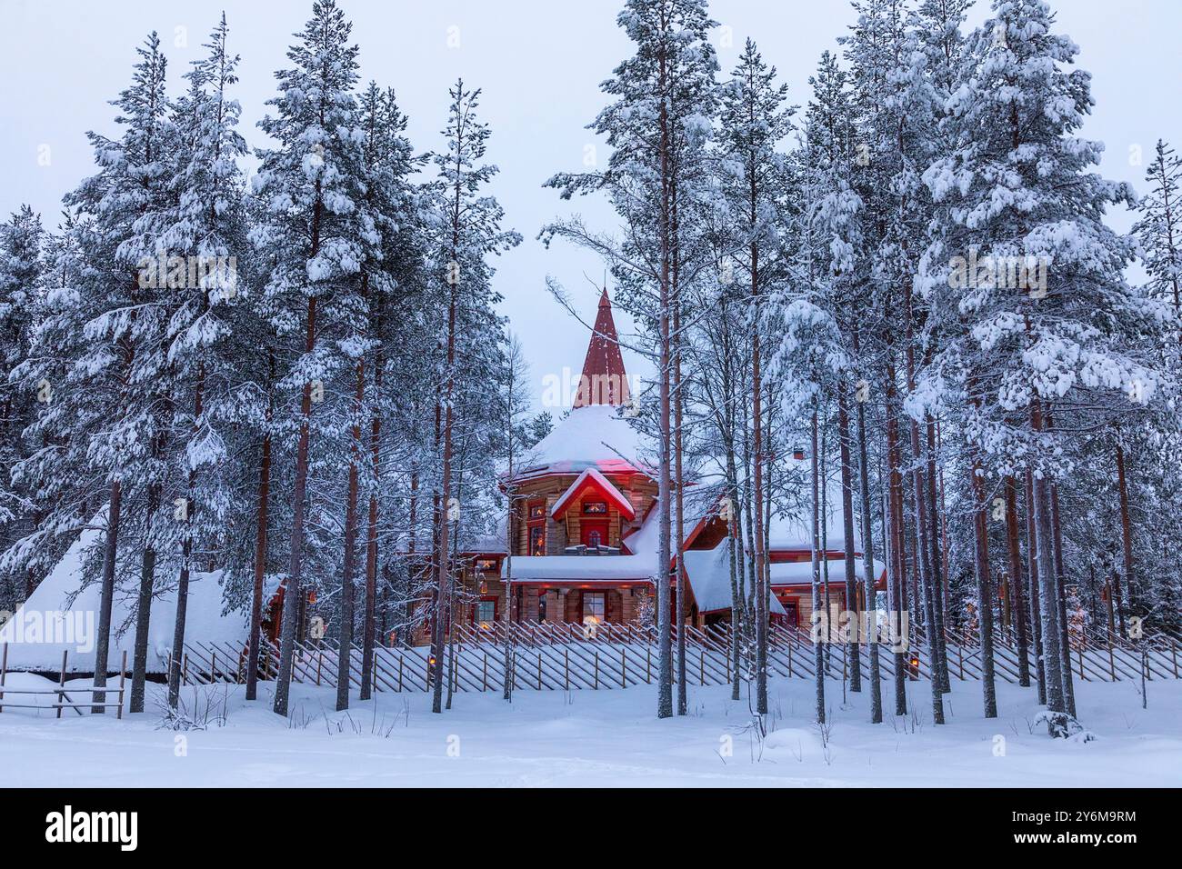 Finland, Lapland, Rovaniemi, Santa Claus village Stock Photo - Alamy