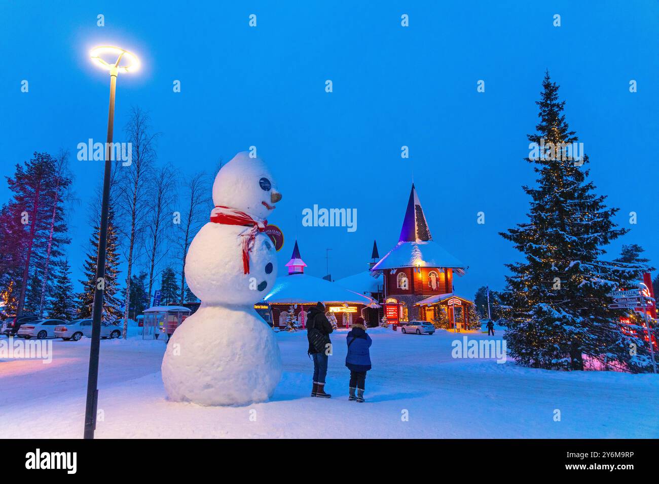 Finland, Lapland, Rovaniemi, Santa Claus village Stock Photo - Alamy