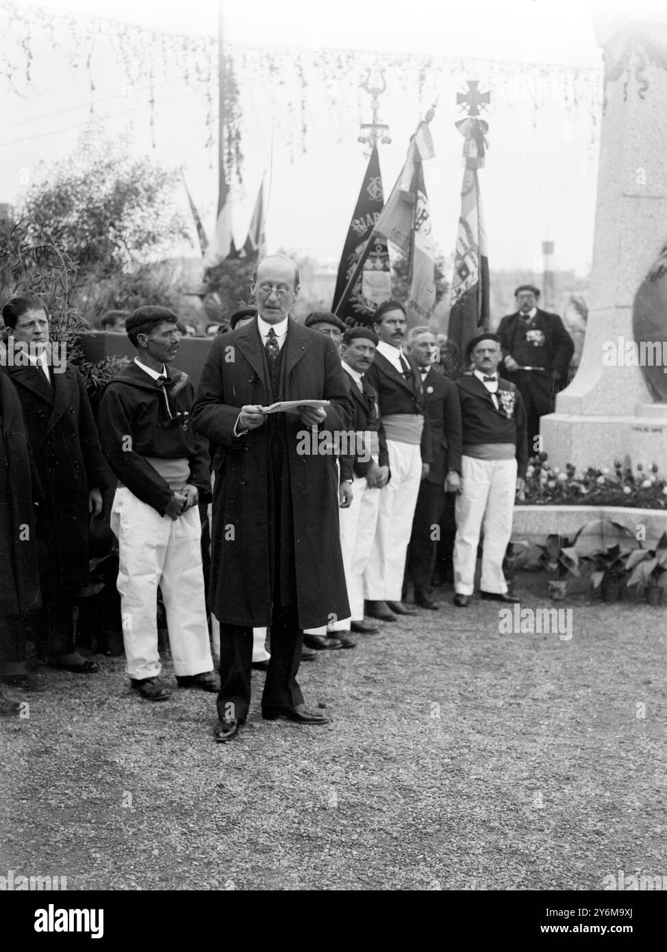 Biarritz - The Memorial of King Edward VII. Lord Harding speaking 14 ...