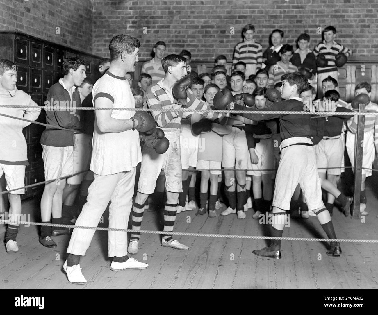 Jerry Driscoll as boxing instructor at St Paul's School 6 February 1920 ...