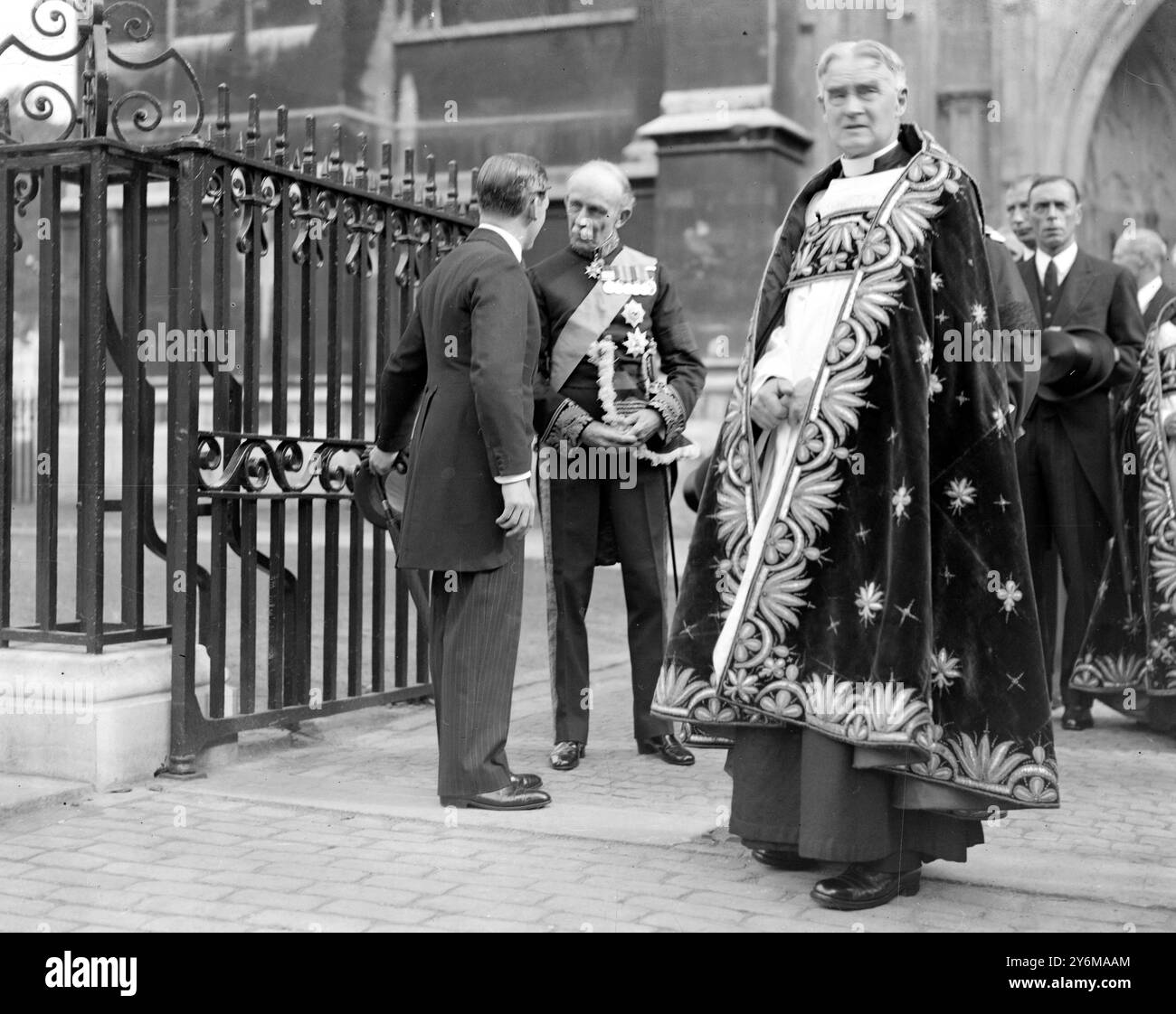 Funeral of Dr Foxley Norris at Westminster Abbey. Canon Storr (Deputy ...