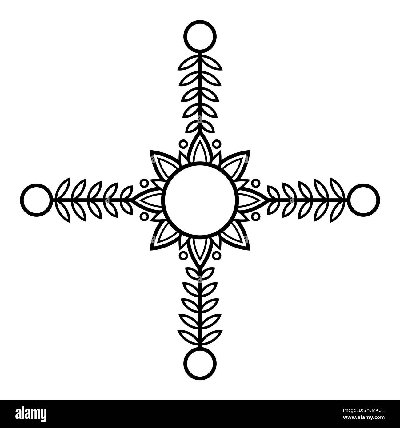 Viking design. Ring with runic signs painted in Old Norse Celtic ...