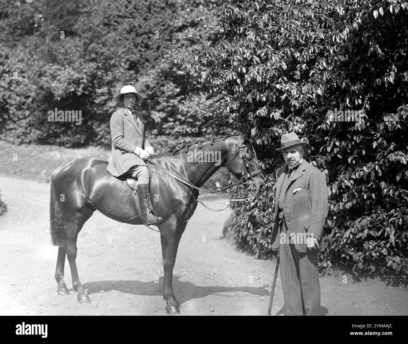 Miss Wilmot and her father, Sir Robert Wilmot at their home at ...