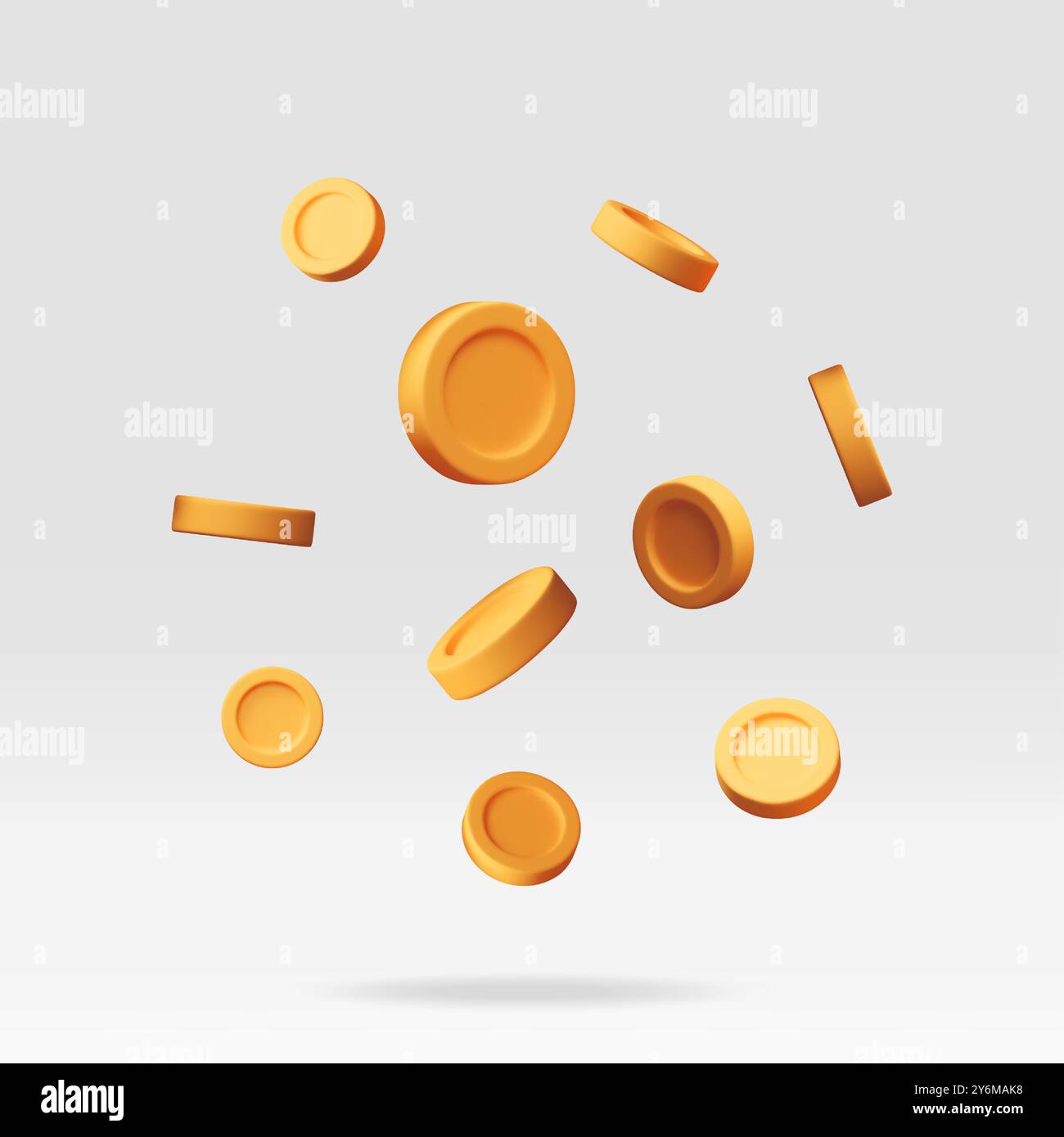 3d falling gold coins, money rain Stock Vector Image & Art - Alamy