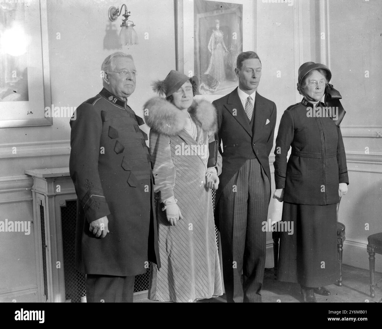 The Duke and Duchess of York with General and Mrs Higgins at the ...