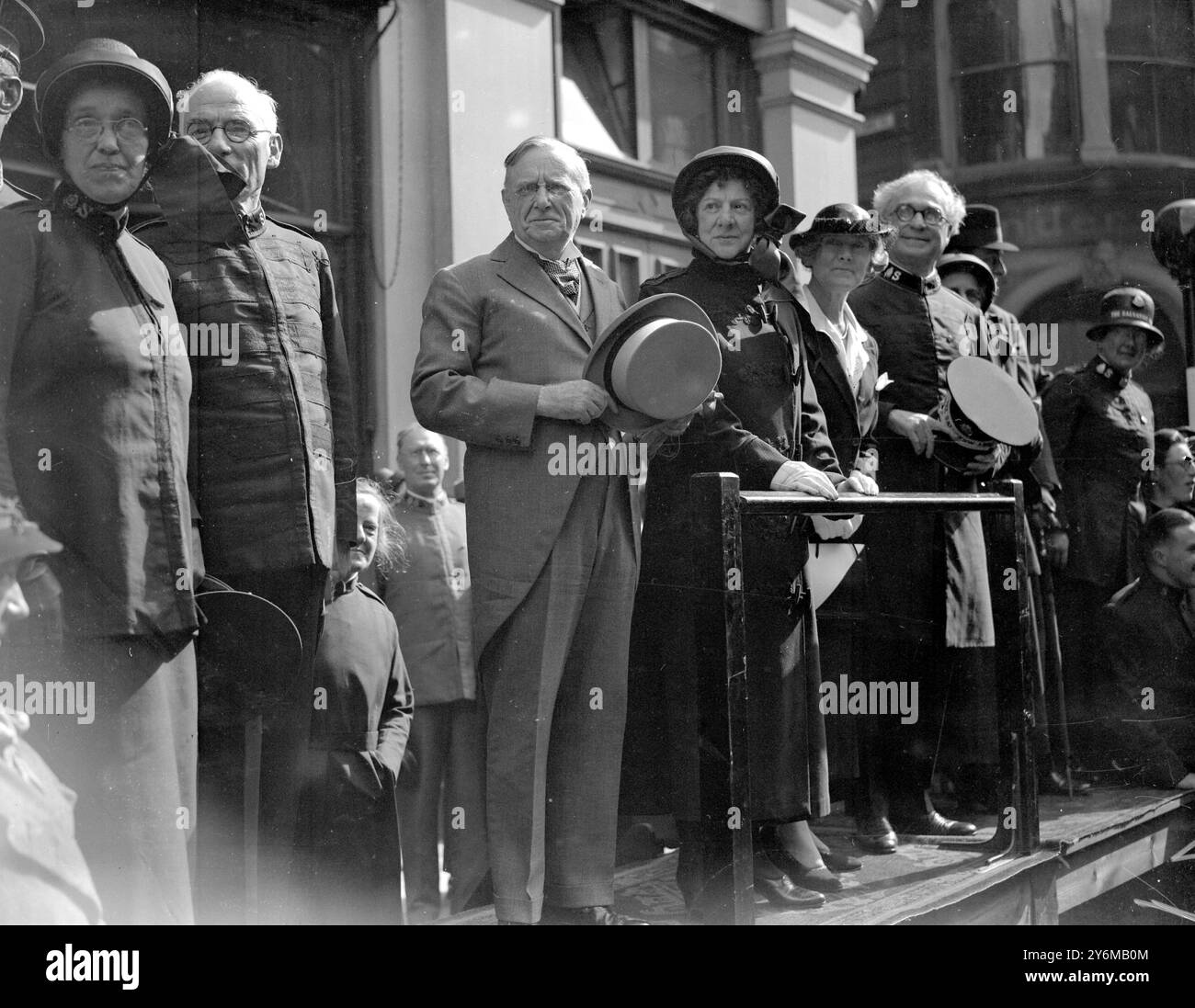 The Lord Mayor Sir Percy Vincent and General Evangeline Booth at the ...