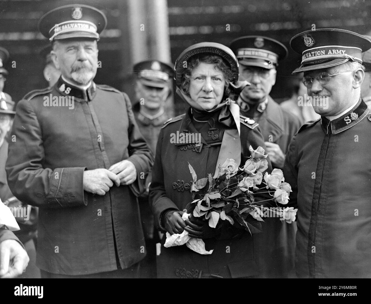 At Victoria. General Evangeline Booth, the new head of the Salvation ...