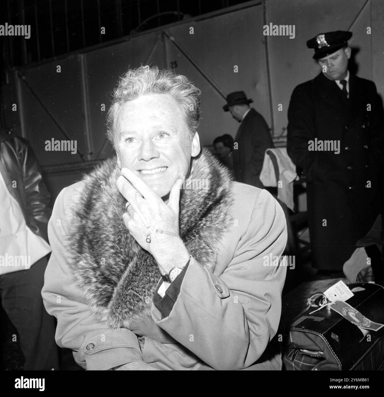 New York: American actor Van Johnson, pictured on his arrival here ...