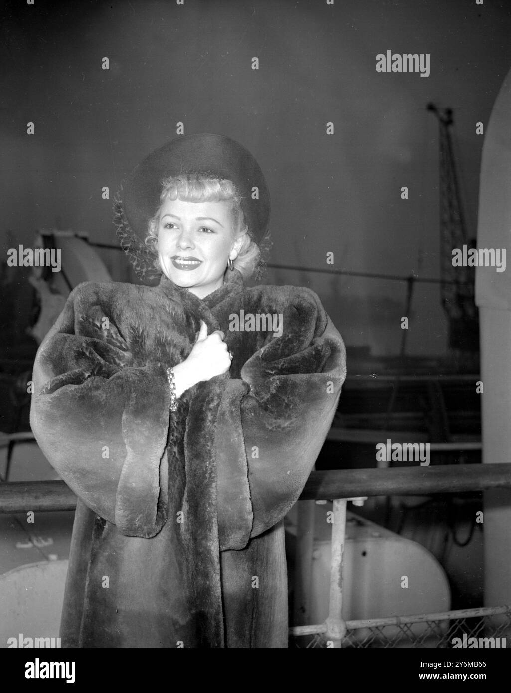 Arriving at Southampton from New York aboard the Cunard White Star ...