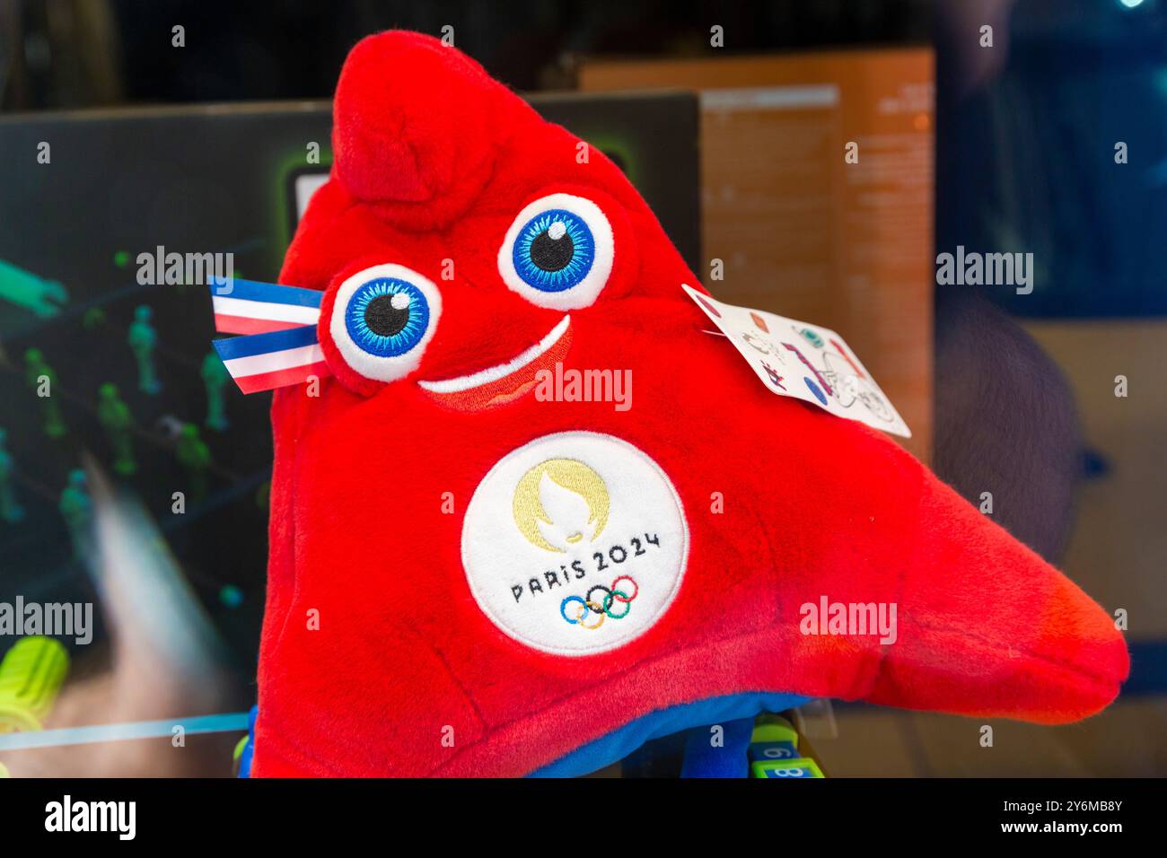 Phryges, mascots of the Paris 2024 Olympic and Paralympic Games. Sale ...