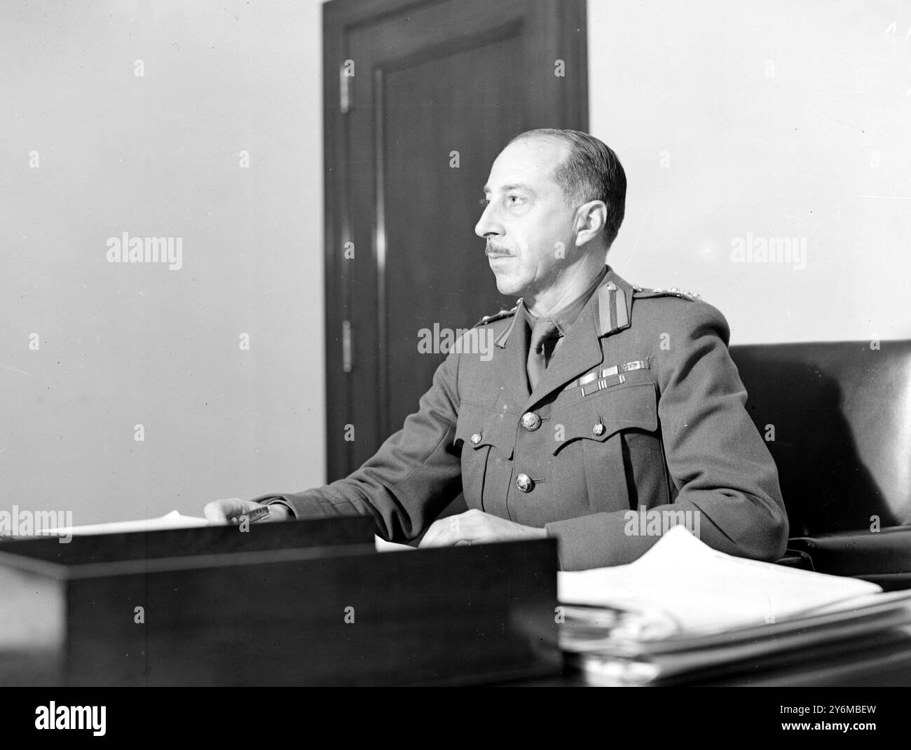 War 1939 Canadian Military personnel at Canada House. Brigadier General ...