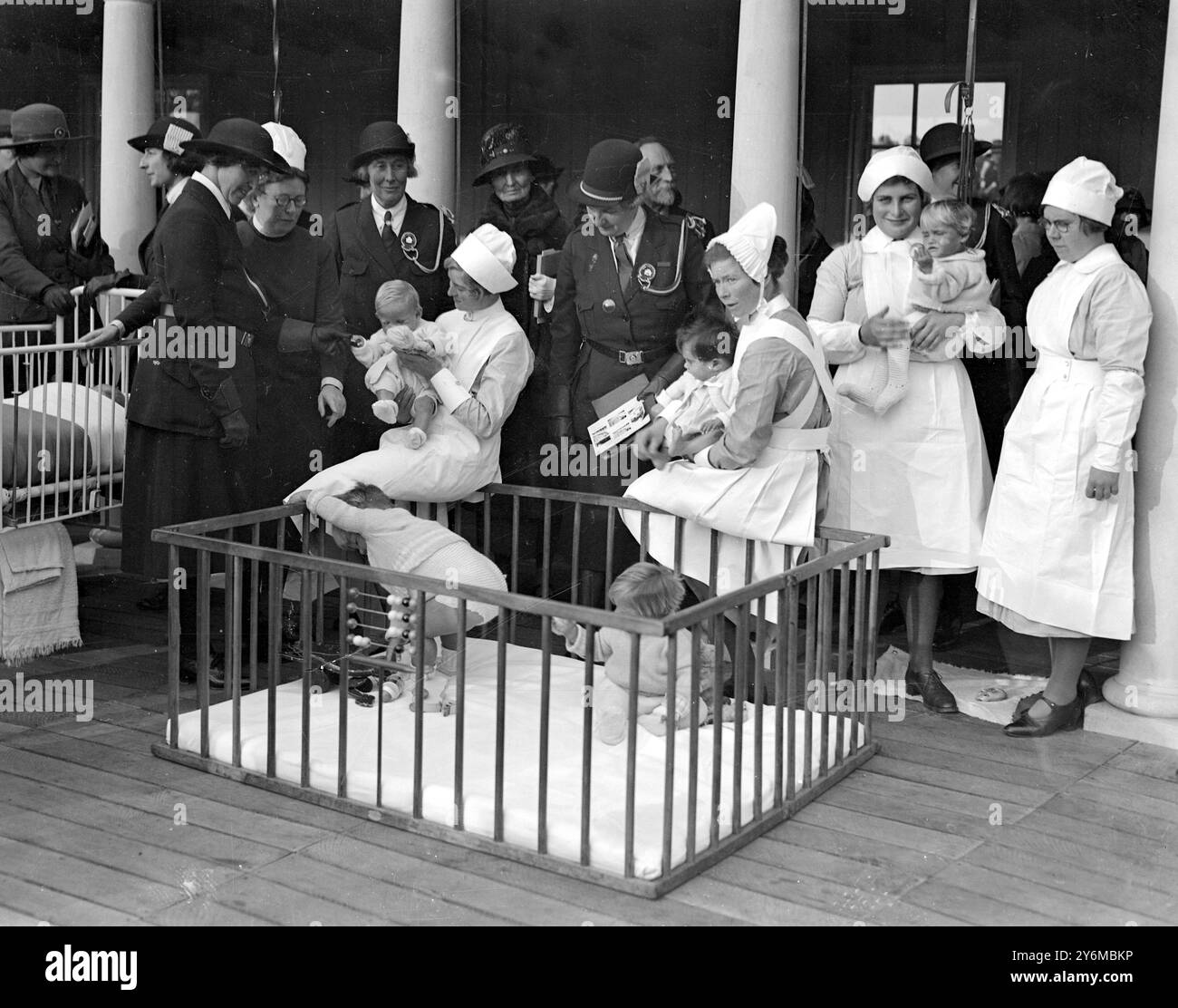 Lady Baden-Powell during her visit to the Heritage Craft Schools ...