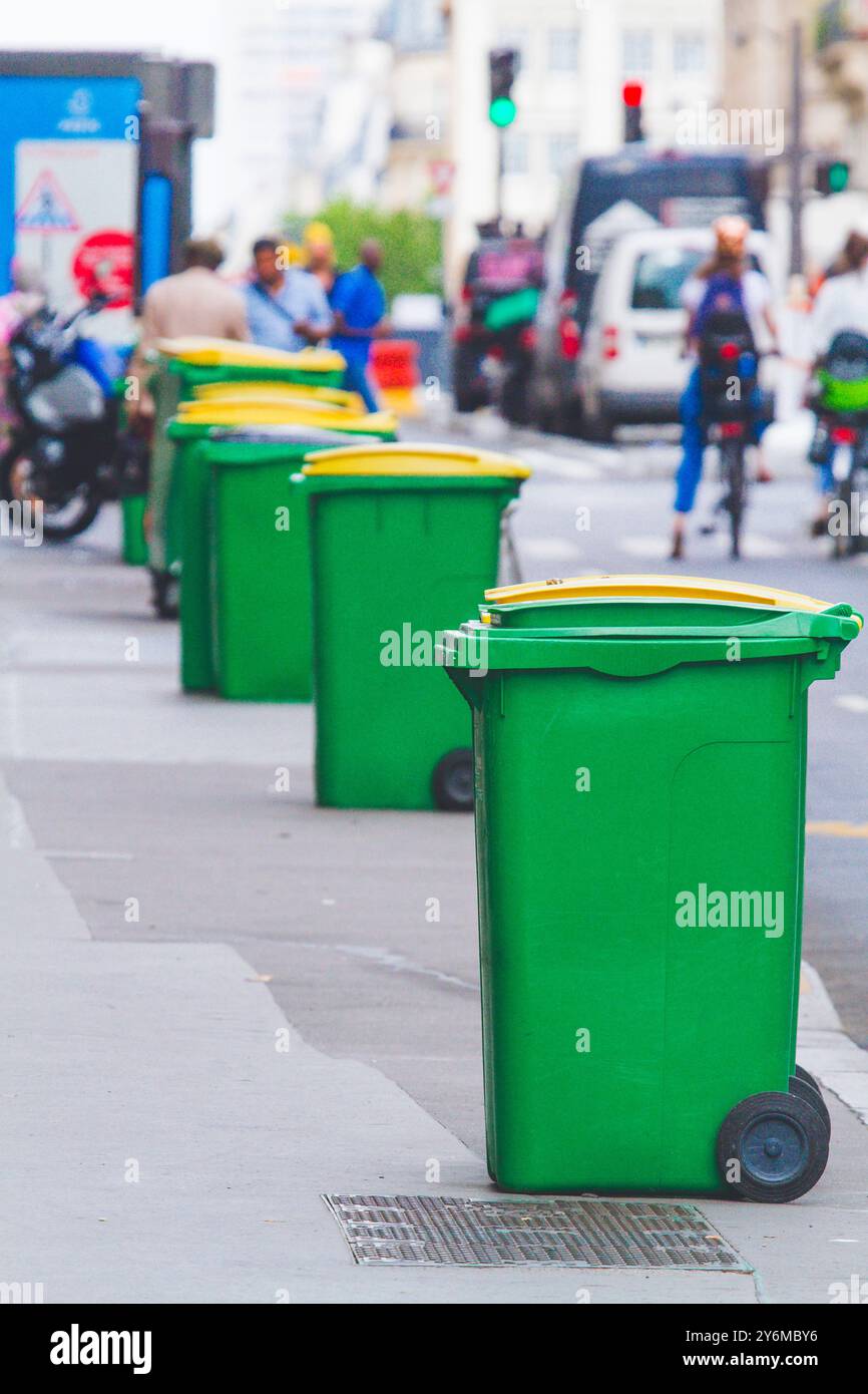 France, Paris, cleanliness. Garbage collection Stock Photo - Alamy