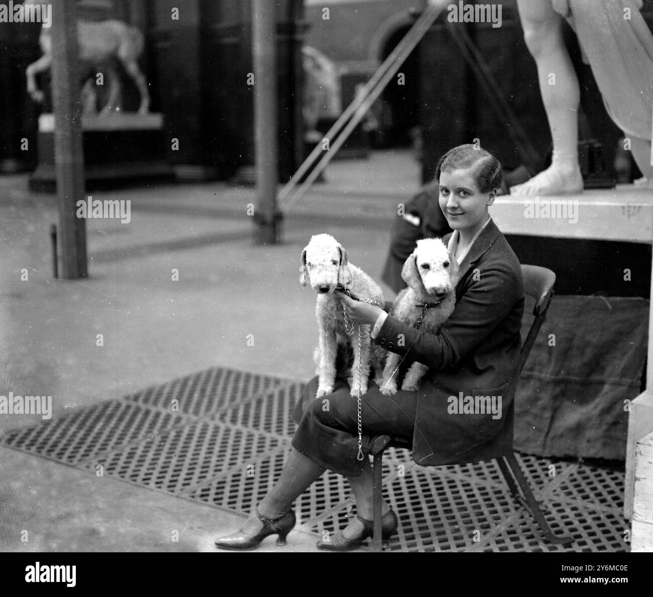 Kensington Canine Society show at Crystal Palace. Mrs Davey with ...