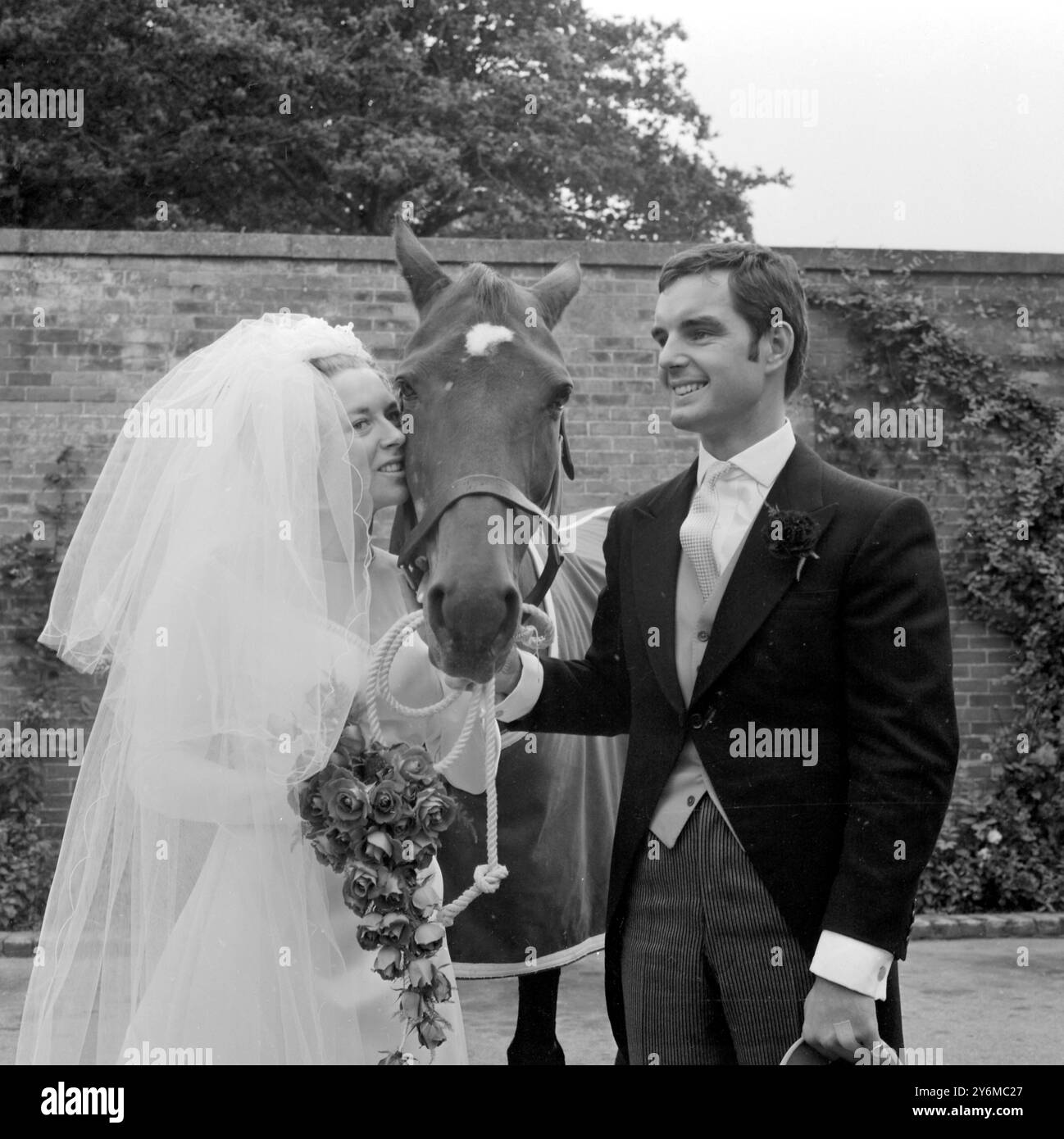 Hordle, Hampshire: Show jumping champion Marion Coakes 22, seen with ...