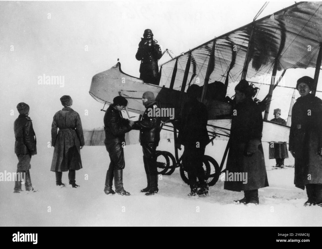Tarnopol, January 1916. A Farman Aircraft of the Russian 6th Army Stock ...