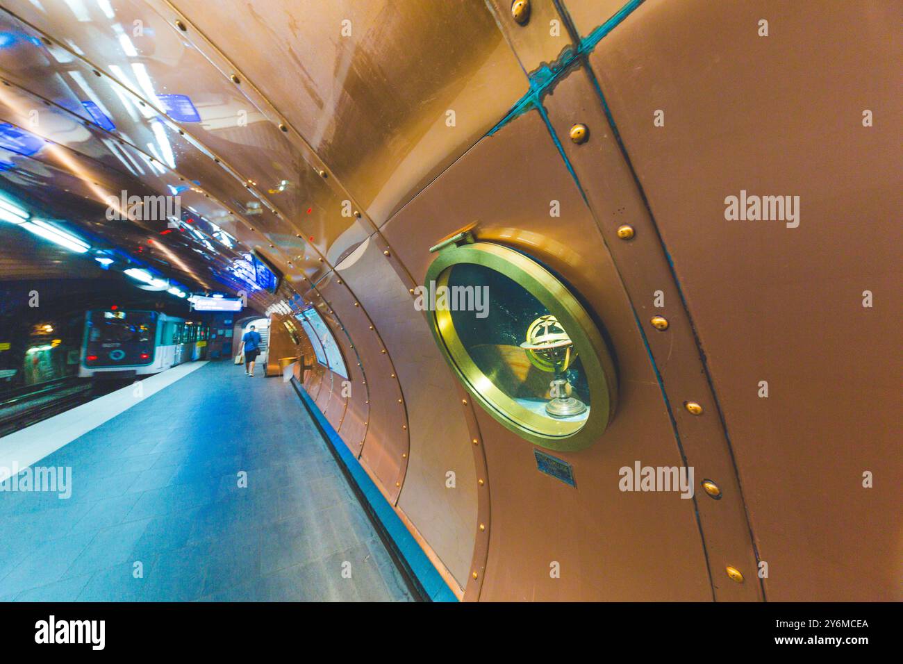 France, ile-de-France, Paris, subway, Interior of the Arts et Metiers ...