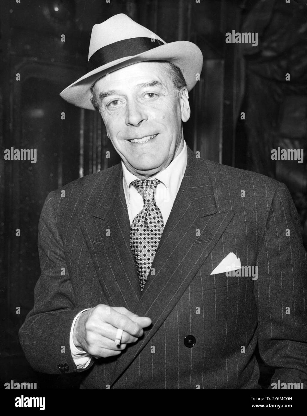 Jack Buchanan 28th December 1956 Stock Photo - Alamy