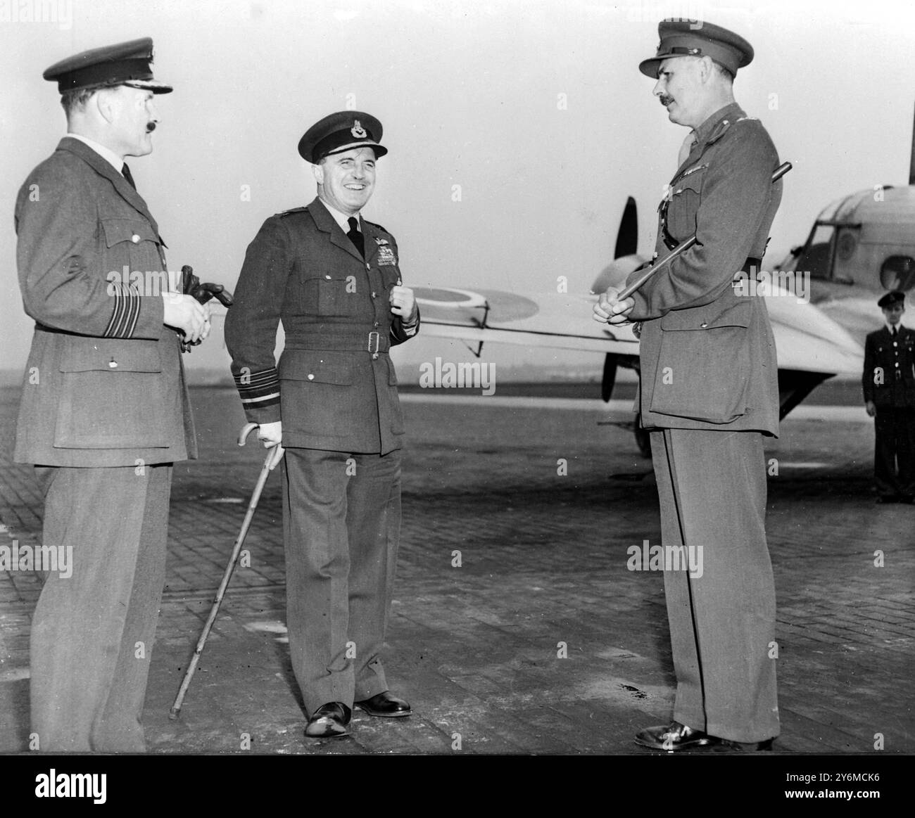 Air Chief Marshall Sir John Slessor, commandant of the Imperial Defence ...