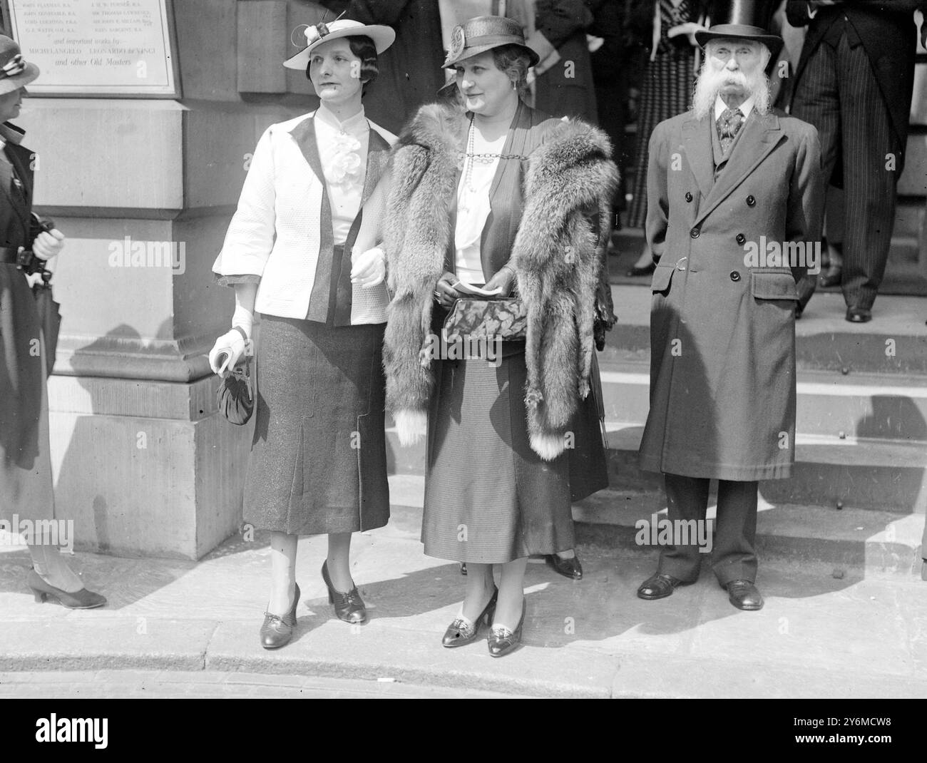 Private View Day at the Royal Academy. Mrs Joseph Mackle and Mrs ...