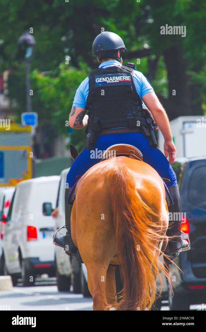 France, Paris, Cavalier of the Republican Guard Stock Photo - Alamy