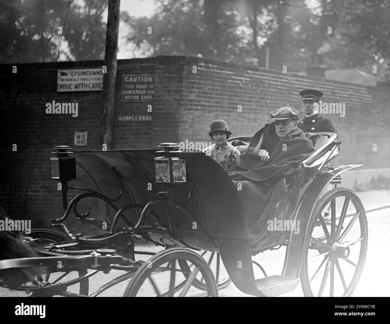 Lord Rosebery and his granddaughter, Miss Ruth Primrose, photograped on ...