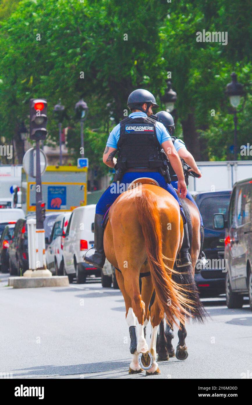 France, Paris, Cavalier of the Republican Guard Stock Photo - Alamy