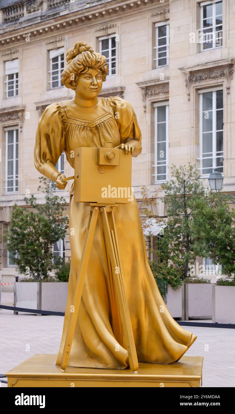 STATUES OF THE TEN GOLDEN WOMEN OF THE OPENING CEREMONY ON DISPLAY AT ...