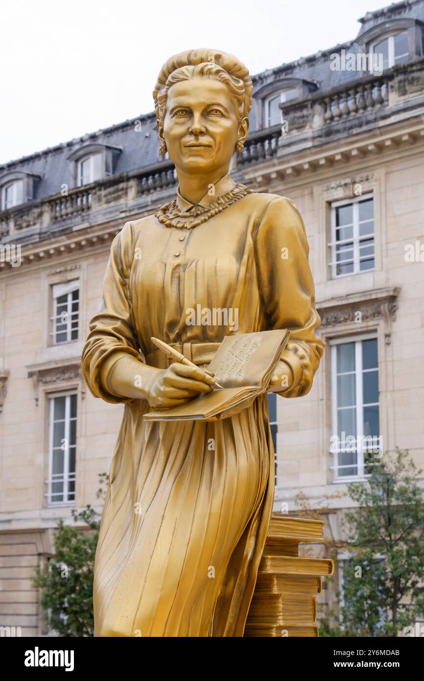 STATUES OF THE TEN GOLDEN WOMEN OF THE OPENING CEREMONY ON DISPLAY AT ...