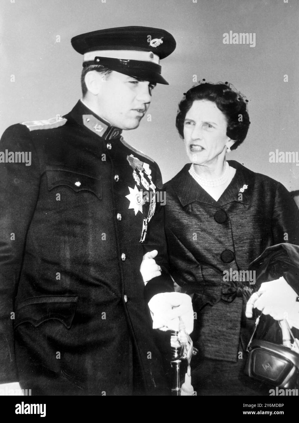 Athen, Greece: Crown Prince Constantine of Greece, welcomes his Aunt ...