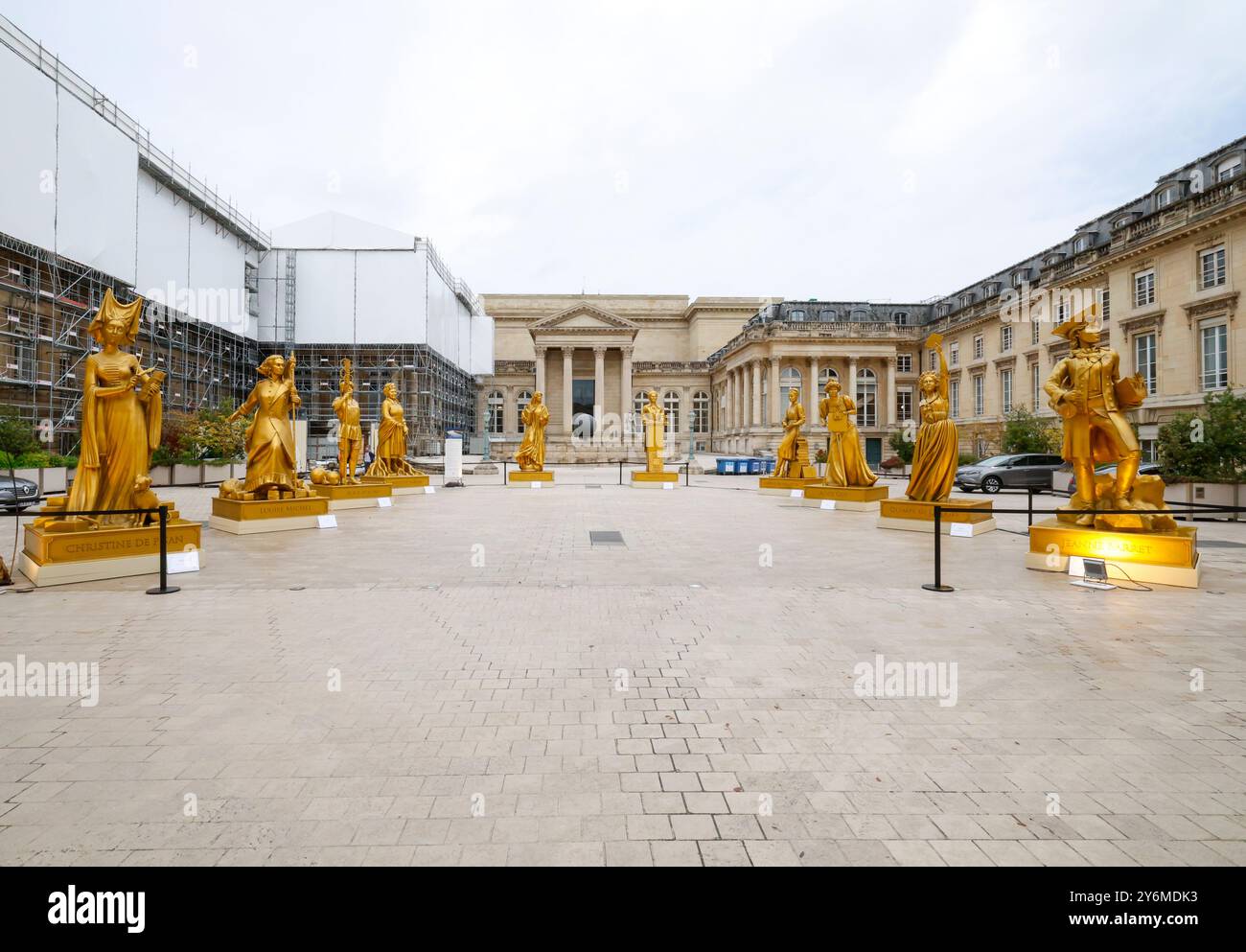 STATUES OF THE TEN GOLDEN WOMEN OF THE OPENING CEREMONY ON DISPLAY AT ...