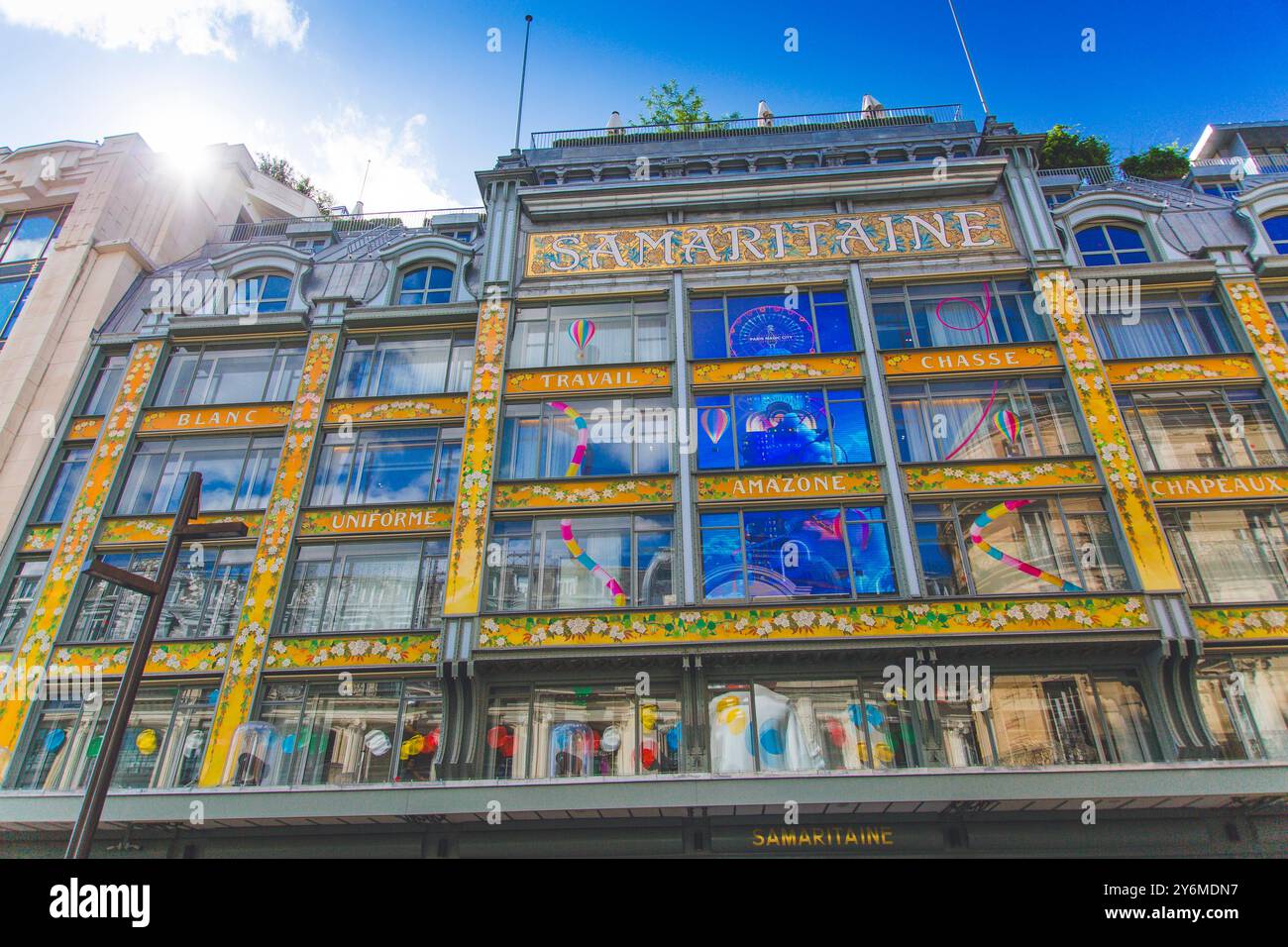 France, Paris,facade of the Samaritaine, rue de Rivoli, 1st ...