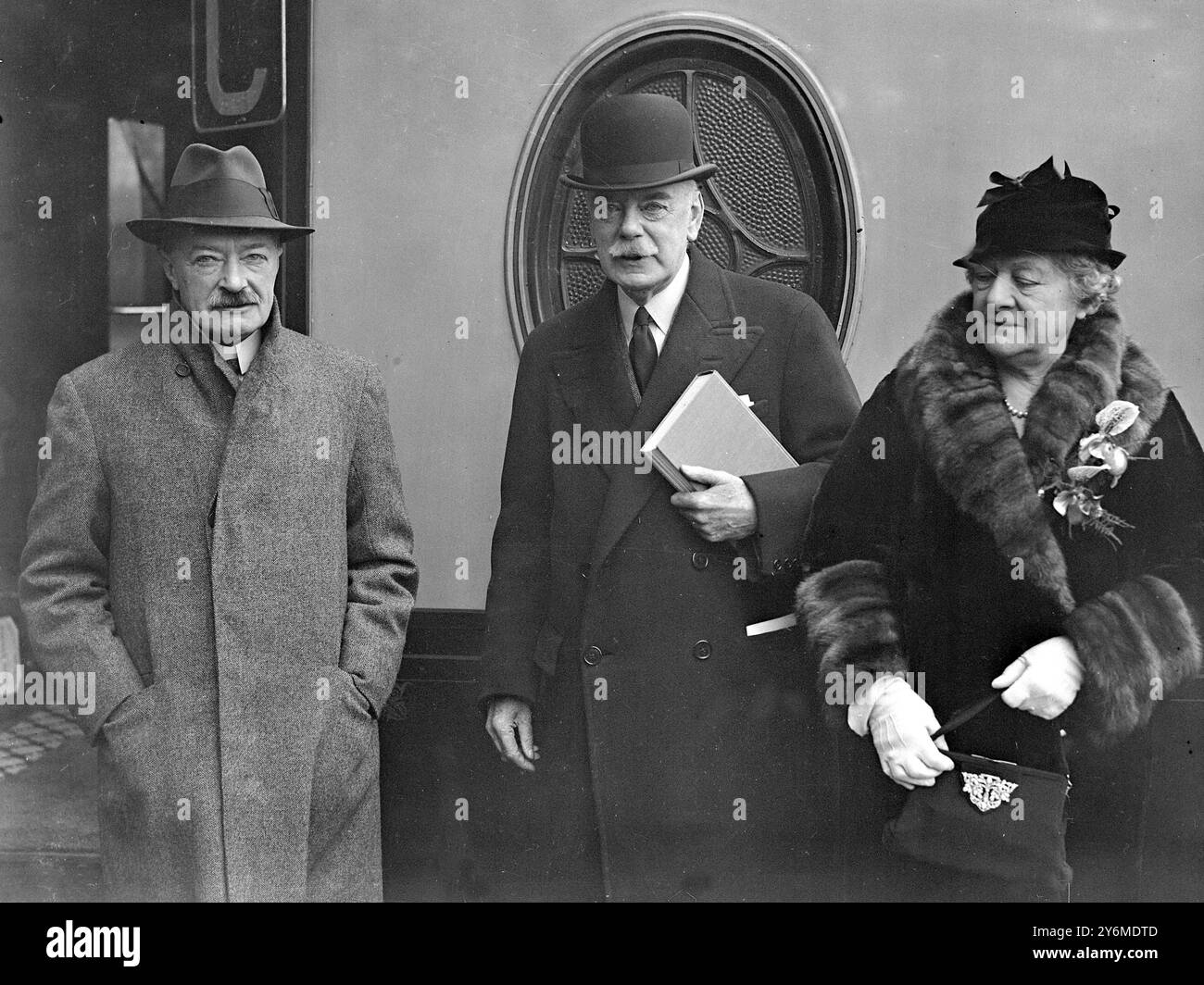 At Waterloo Sir Brodie Henderson (left), Sir Follett and Lady Holt. 10 ...