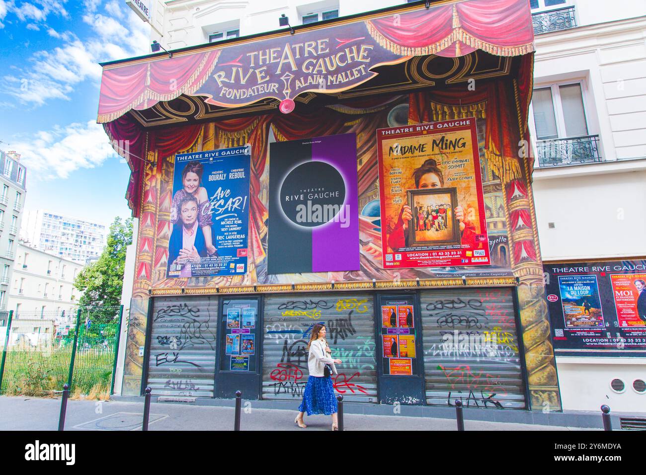 France, Paris, Rive Gauche, Theater Stock Photo - Alamy