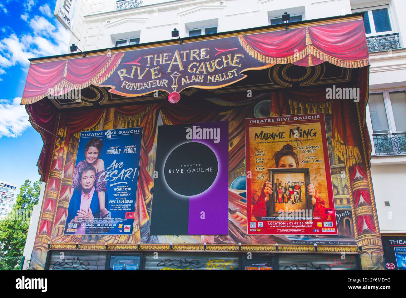 France, Paris, Rive Gauche, Theater Stock Photo - Alamy