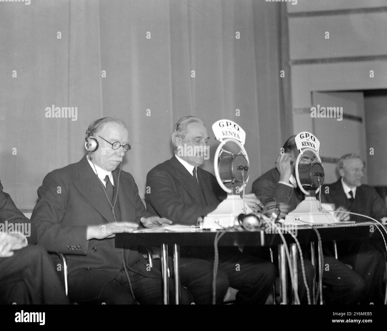 Mr J.H. Thomas and Major G.C. Tryon inaugurate the England-Kenya ...