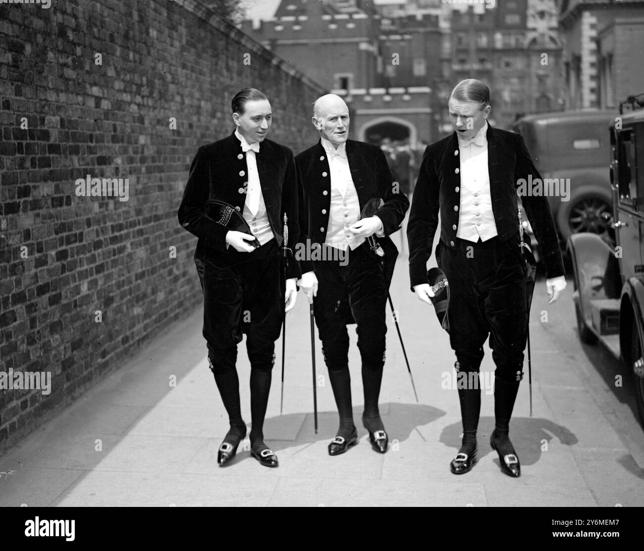 Levee at St James Palace Left to Right Mr Ashley Baker, Mr Ernest Baker ...