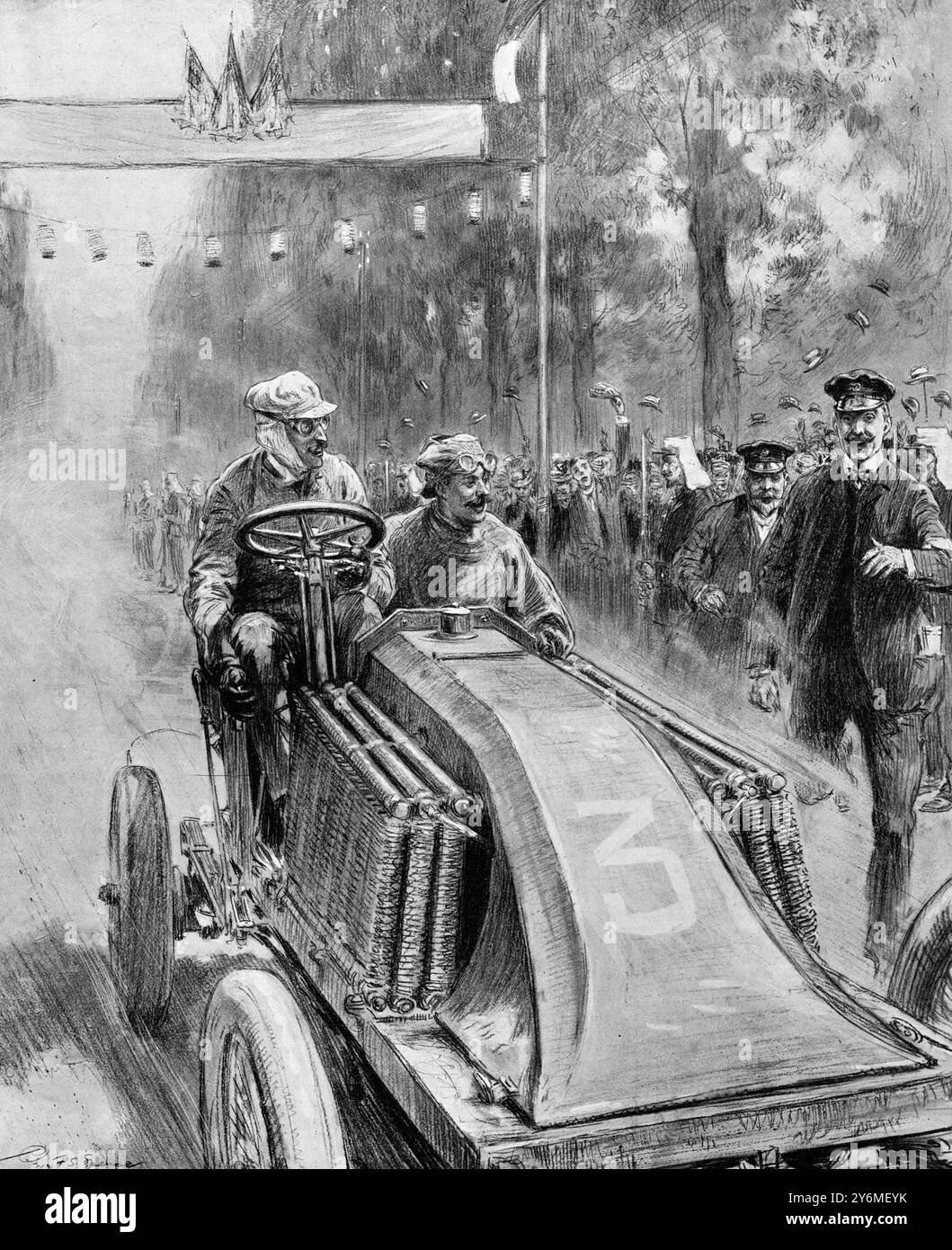 The premature end of the Paris-Madrid automobile race: The Bordeaux of ...